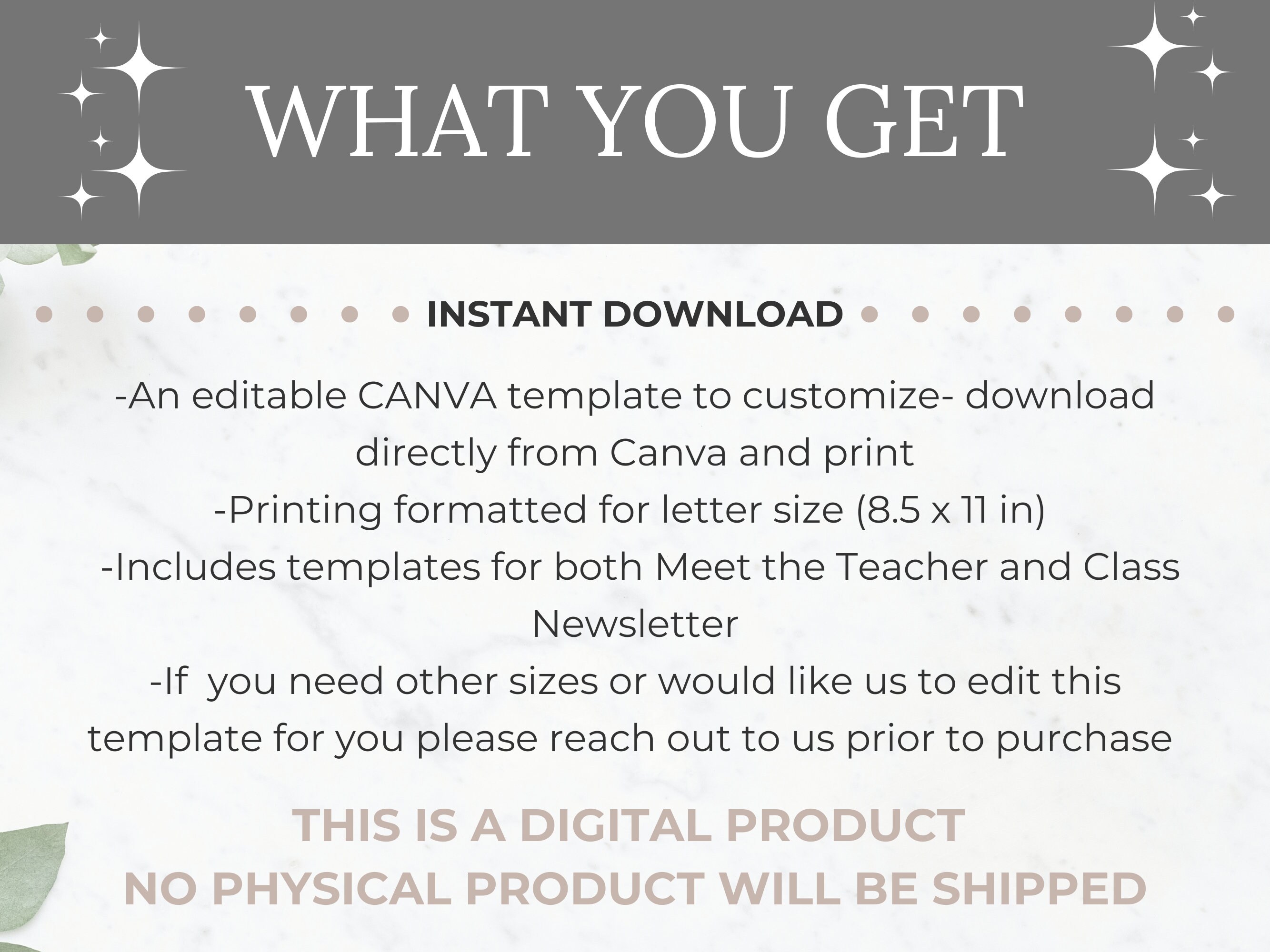 Meet the Teacher Editable Canva Template Class Newsletter Printable ...