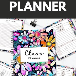 Class Planner Printable Teacher Organization Planner Classroom Binder ...