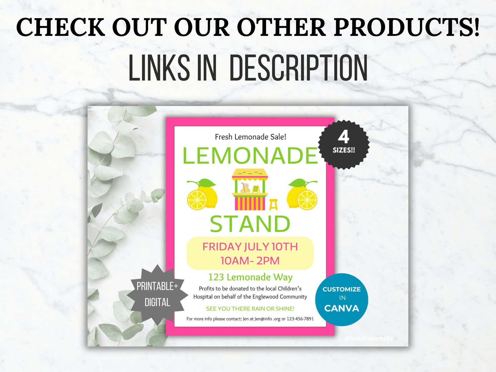 Spring Block Party Flyer Template Neighborhood Party Invite Editable ...