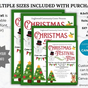 Christmas Festival Flyer Invite Template Christmas Fair Invitation ...