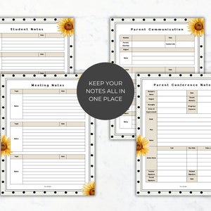 Class Planner Printable Teacher Organization Planner Classroom Binder ...