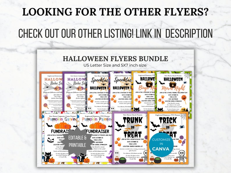 Halloween Dance Flyer Template Halloween Invitation Editable Halloween ...