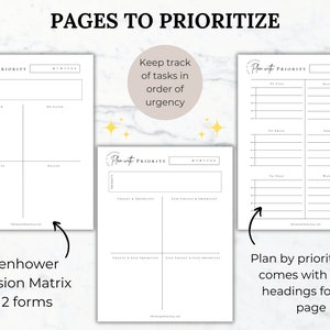 Brain Dump Planner Printable Brain Dump Journal Page Task Tracker Daily ...