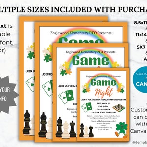 March Game Night Church Flyer Fundraiser Template Business Event Flyer ...