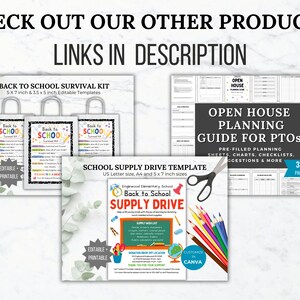 Back to School Open House Flyer Template Back to School Night ...
