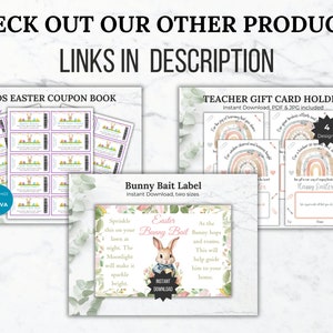 Easter Bunny Letter Bundle Kid Easter Gift Printable Letter From Easter ...