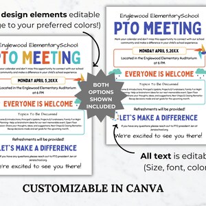 Spring PTA Meeting Flyer Template March Church Flyer Template Pto April ...