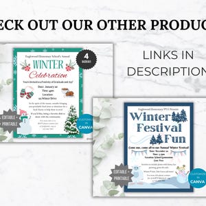 Winter Potluck Flyer Template Potluck Invitation Flyer Neighborhood ...