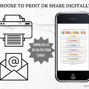 PTA PTO Election Flyer PTA Nomination Form Pto Board Member Position ...