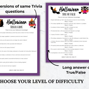 Printable Kid Halloween Activity for Kid Fall Party School Activity ...