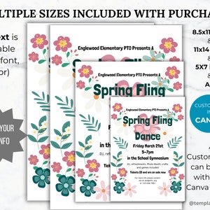 Spring Fling Invite Flyer Neighborhood Event Invitation Office Party ...