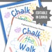 Chalk the Walk Flyer Template Staff Appreciation Event Poster Community ...