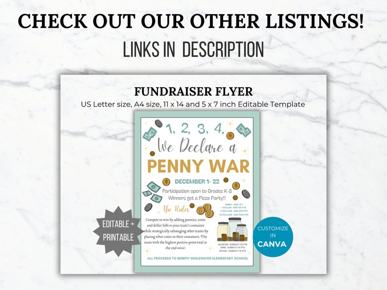 Spring Book Fair Flyer Template PTO Book Sale Flyer Editable Pta ...