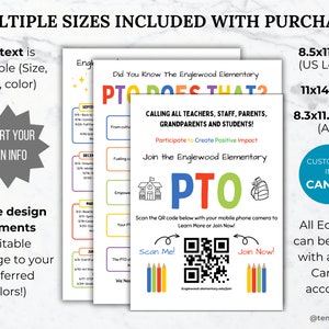 Editable PTO Flyer Bundle PTO Hand Out Templates Why Join the Pto ...