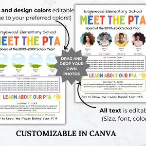Meet the PTA Flyer Meet the PTO Template Meet the Pto Board Handout ...