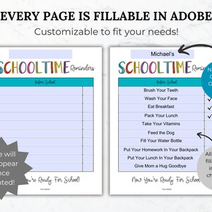 Editable School Year Planner Printable 2024-2025 Monthly Calendar Kid ...