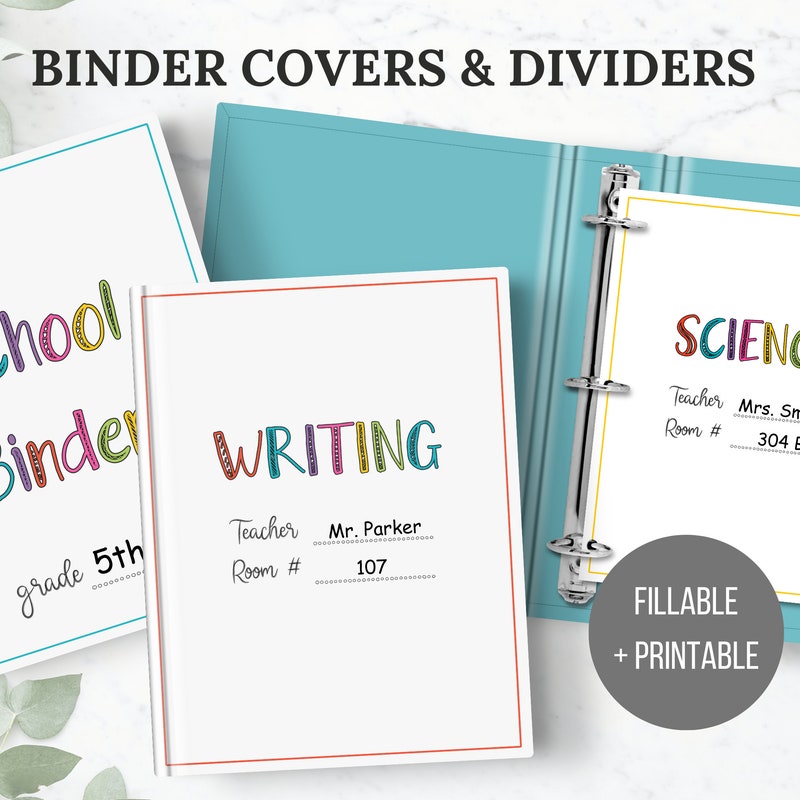 Binder Covers Printable - Etsy