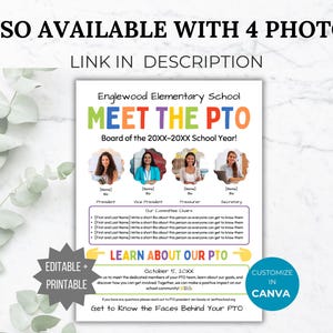 Meet the PTA Flyer Meet the PTO Template Meet the Pto Board Handout ...