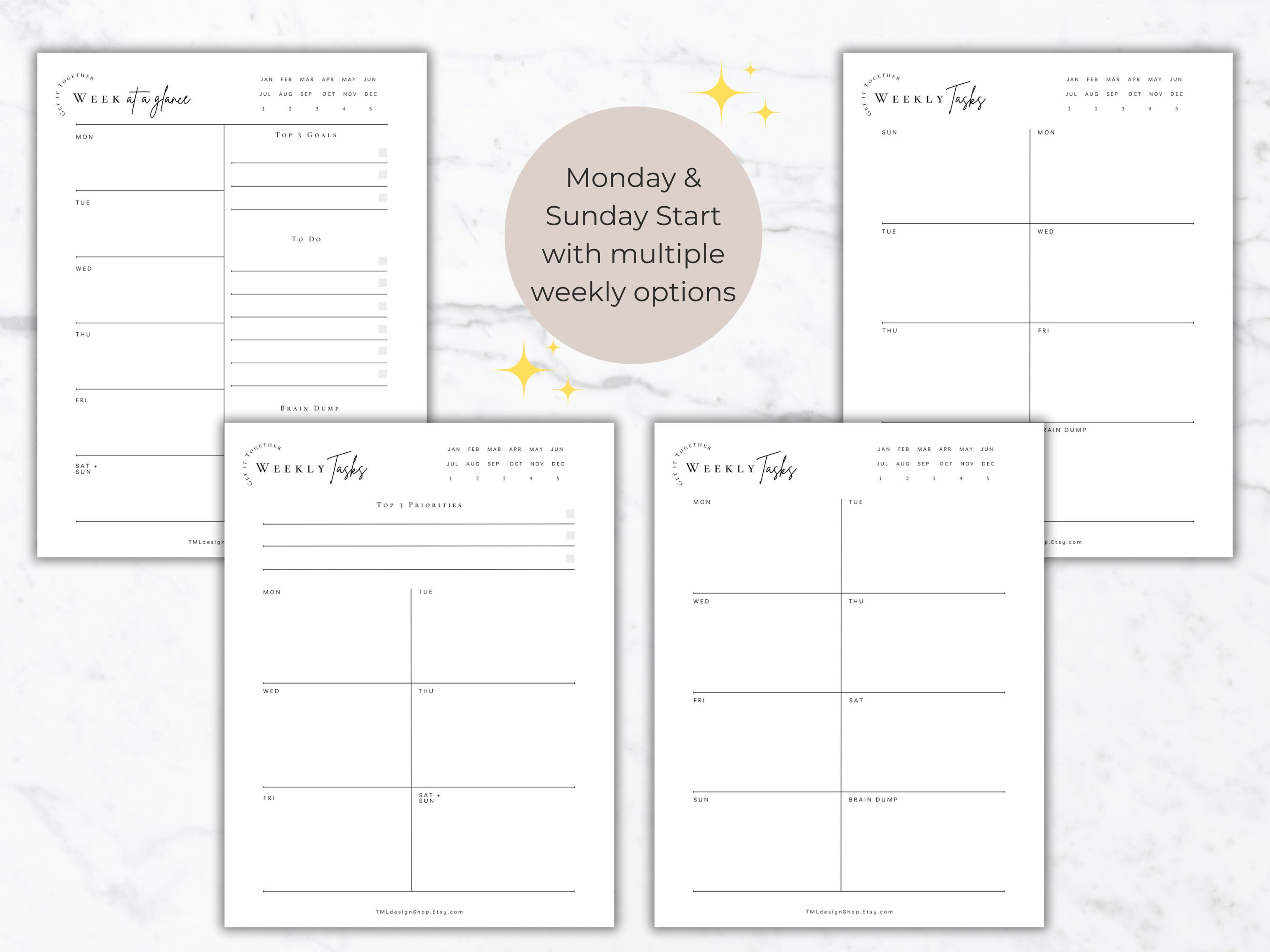 Brain Dump Planner Printable Brain Dump Journal Page Task Tracker Daily ...