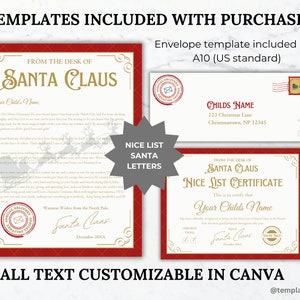 Santa Printable Bundle Letter From Santa Warning Letter to Santa ...