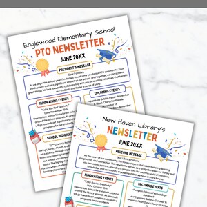 June PTA Newsletter Flyer Printable PTO School Newsletter Flyer ...