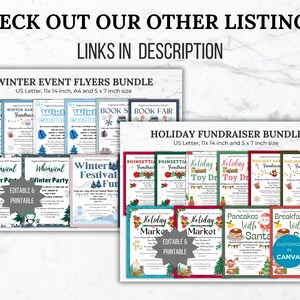 Winter Spirit Week Flyer Printable School Spirit Flyer Editable Pto ...