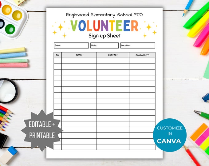 Classroom Parent Planner Printable PTO Room Parent Binder Template PTA ...