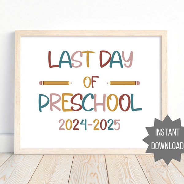 Last Day Preschool - Etsy