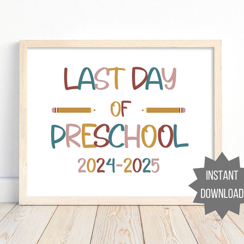 Last Day Preschool - Etsy