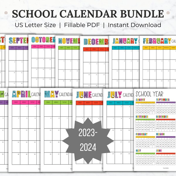 2023 Editable Calendar - Etsy