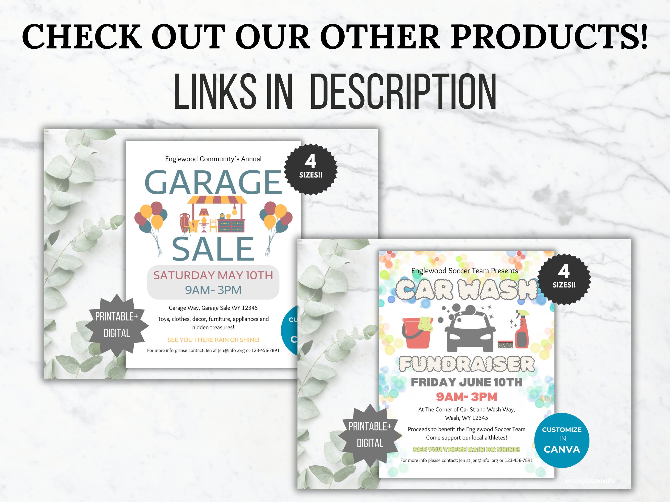 Editable Neighborhood Yard Sale Sign Printable Community Garage Sale ...