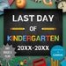 Editable Last Day of School Sign Template Chalkboard School Sign ...