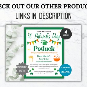 St Patricks Day Party Flyer Invite St Patty Neighborhood Party ...