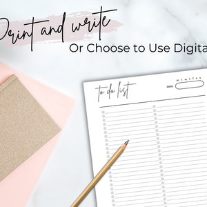 Editable to Do List Printable Bundle To-do List Digital Planner Insert ...