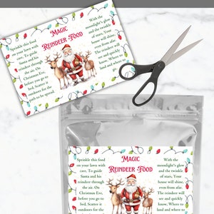 Magic Reindeer Food Printable Christmas Tradition Kid Activity ...