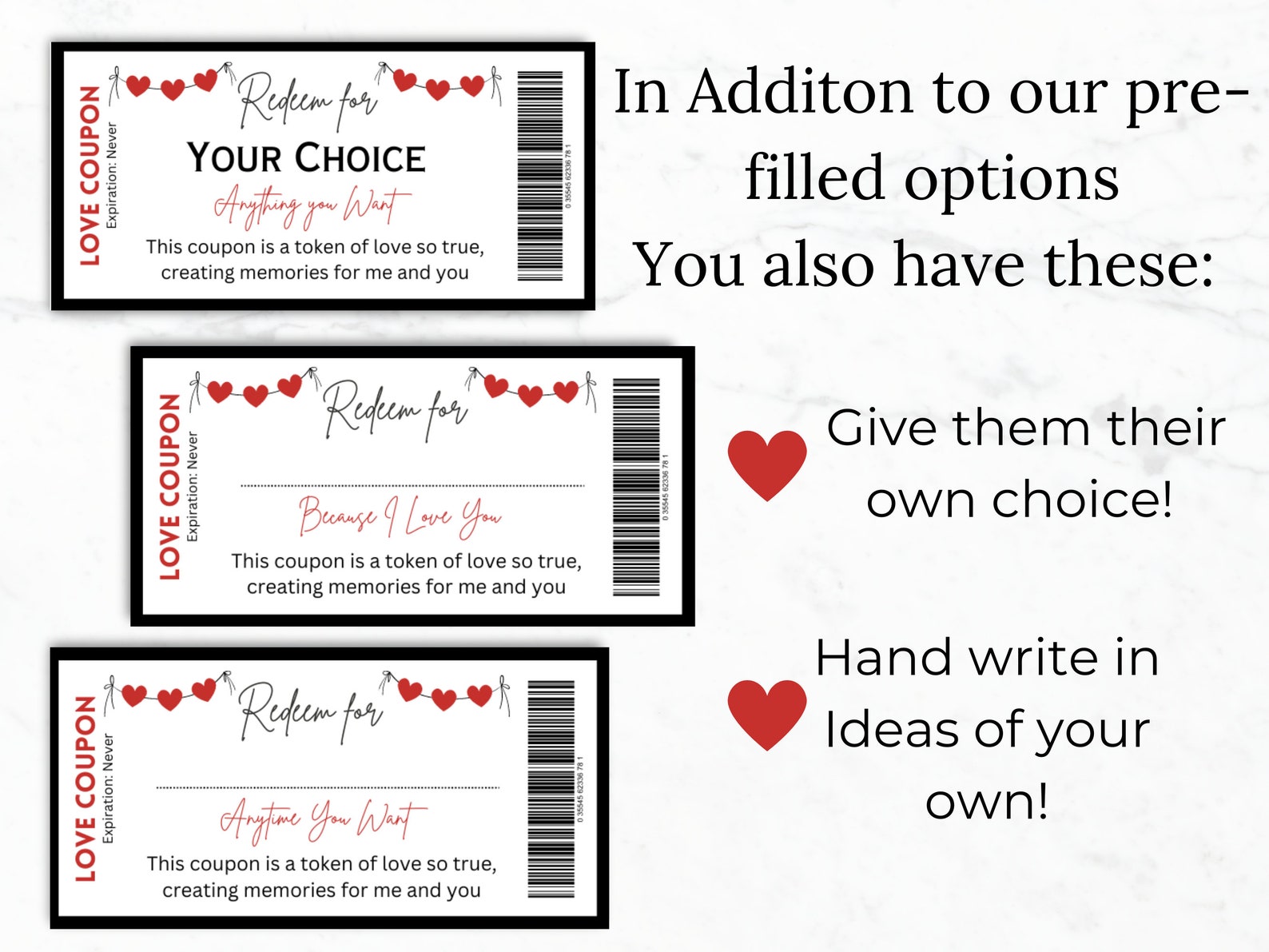 Love Coupon Book Printable Editable Love Coupons Couple Coupons Romantic Gift for Him Gift for ...