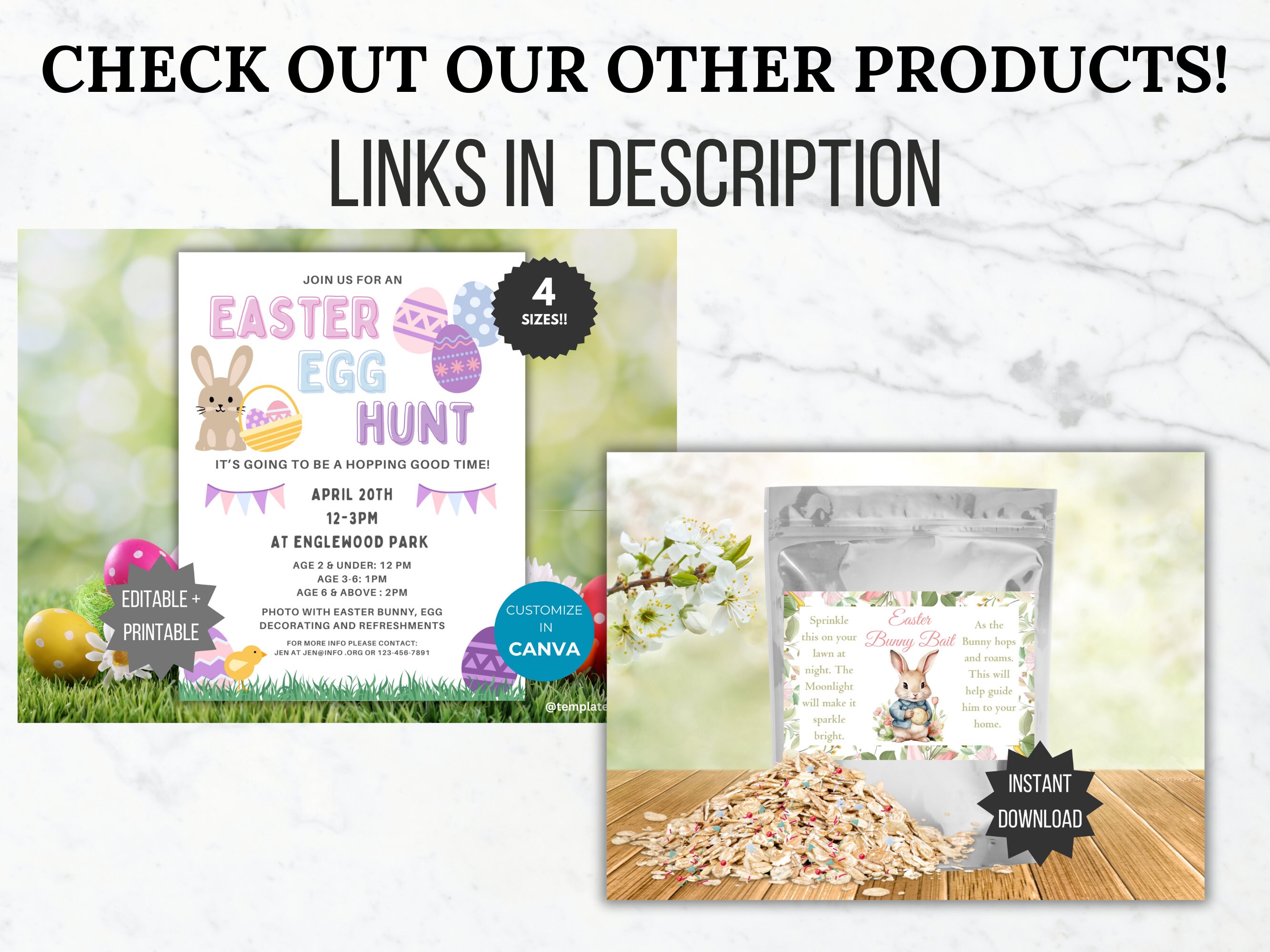 Easter Festival Flyer Template Spring Event Invitation Easter Party ...