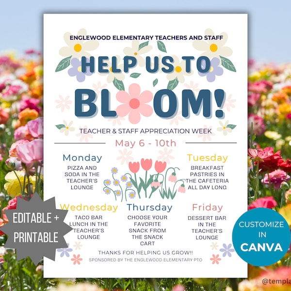 Bloom Flyer Template - Etsy