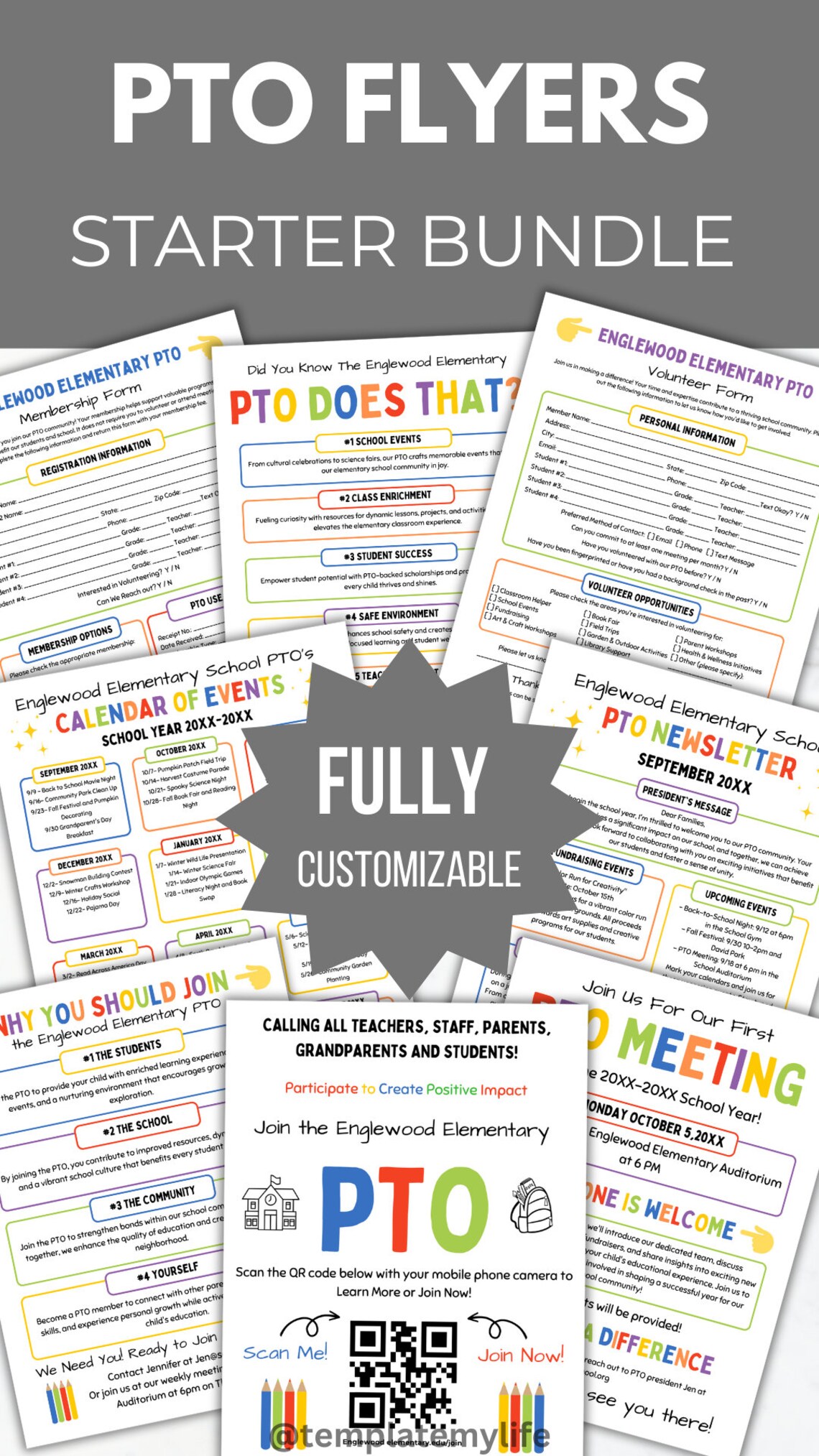 Editable PTA Flyer Bundle PTA Hand Out Templates Why Join the Pta ...