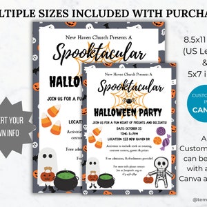 Halloween Fundraiser Flyer Template Bundle Bake Sale Printable School ...