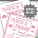 Flock a Friend Flyer Editable Flock My Yard Fundraiser Flyer PTA ...