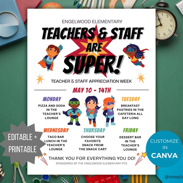 Superhero Staff Week - Etsy