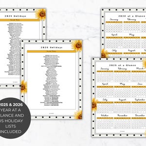 Teacher Planner Printable 2025-2026 School Calendar Lesson Planner ...