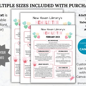 Valentine Newsletter Flyer Printable Community Winter Newsletter ...