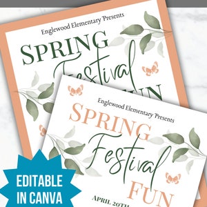 Easter Festival Flyer Template Spring Event Invitation Easter Party ...