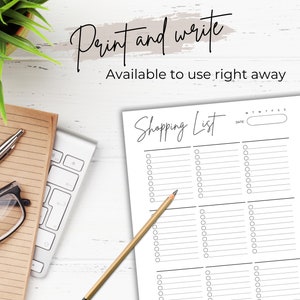 Editable Back to School Shopping List Printable School Supply List ...