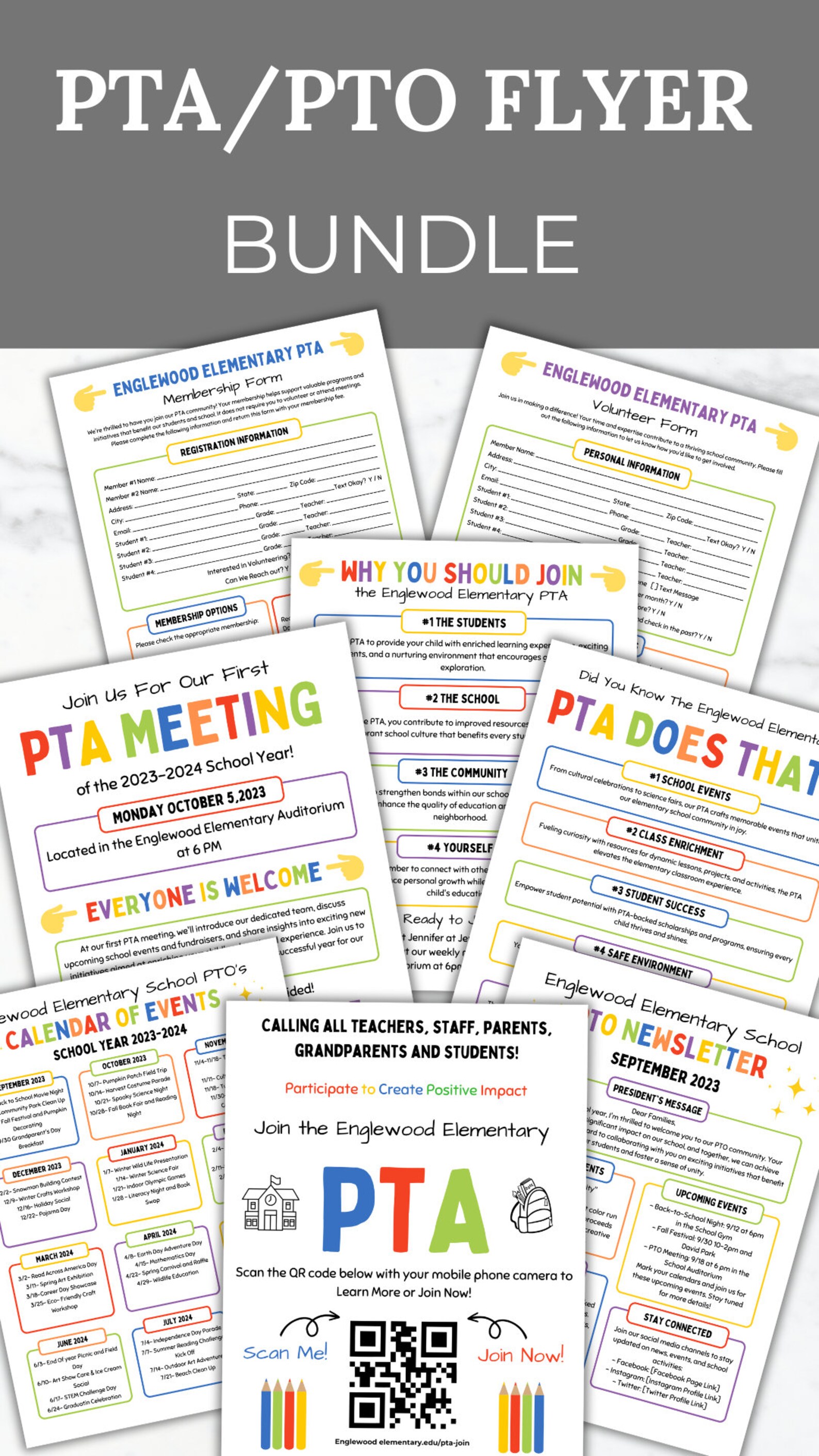 Editable PTO Flyer Bundle PTO Hand Out Templates Why Join the - Etsy
