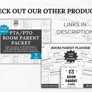 Editable PTO Room Parent Form Template PTA Room Parent Volunteer Sign ...