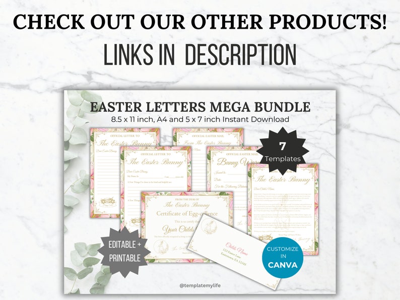 Easter Bunny Printable Bunny Warning Letter for Bad Behavior Easter ...