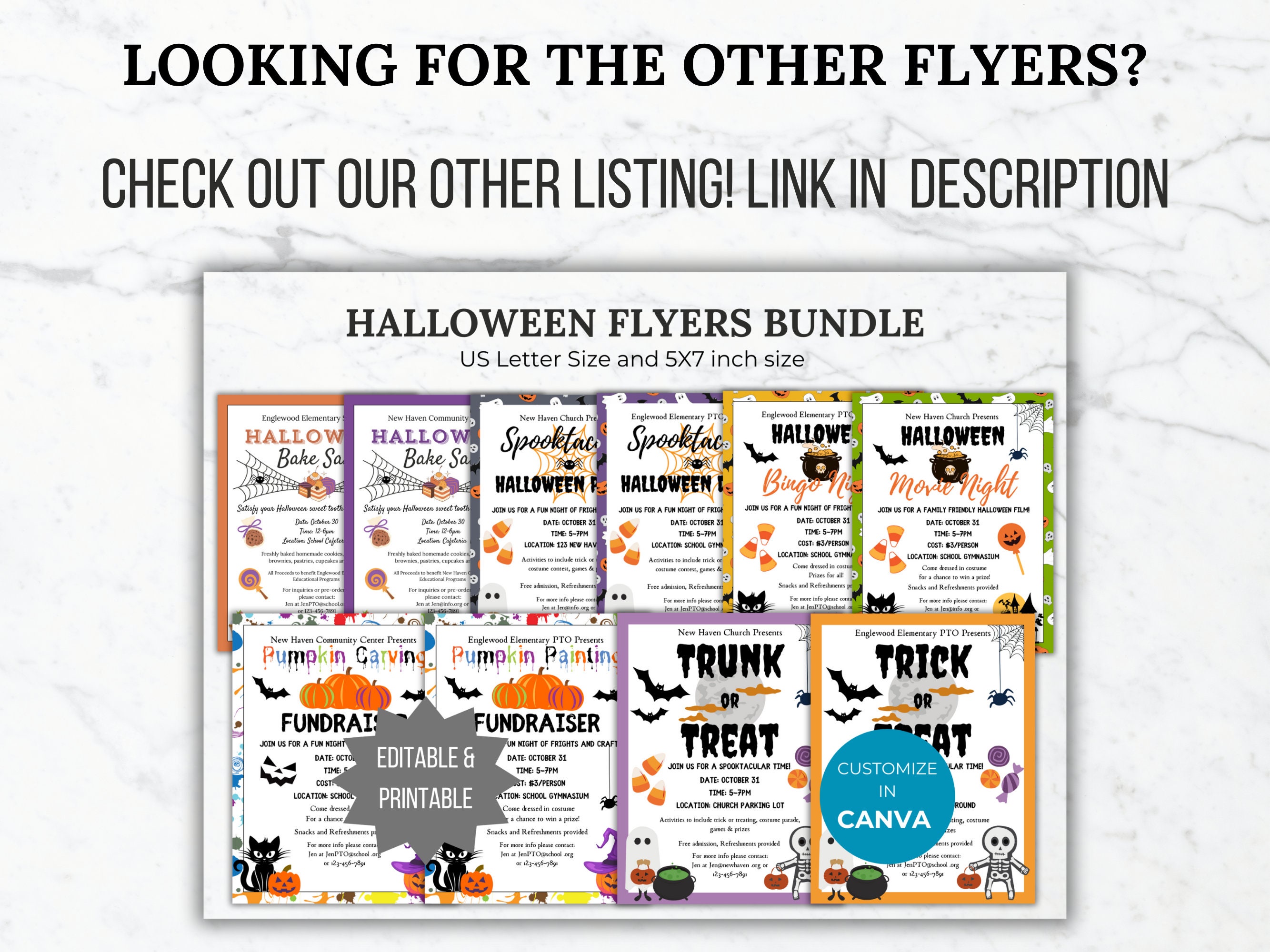 Halloween Bingo Night Flyer Invitation Template Halloween Movie ...